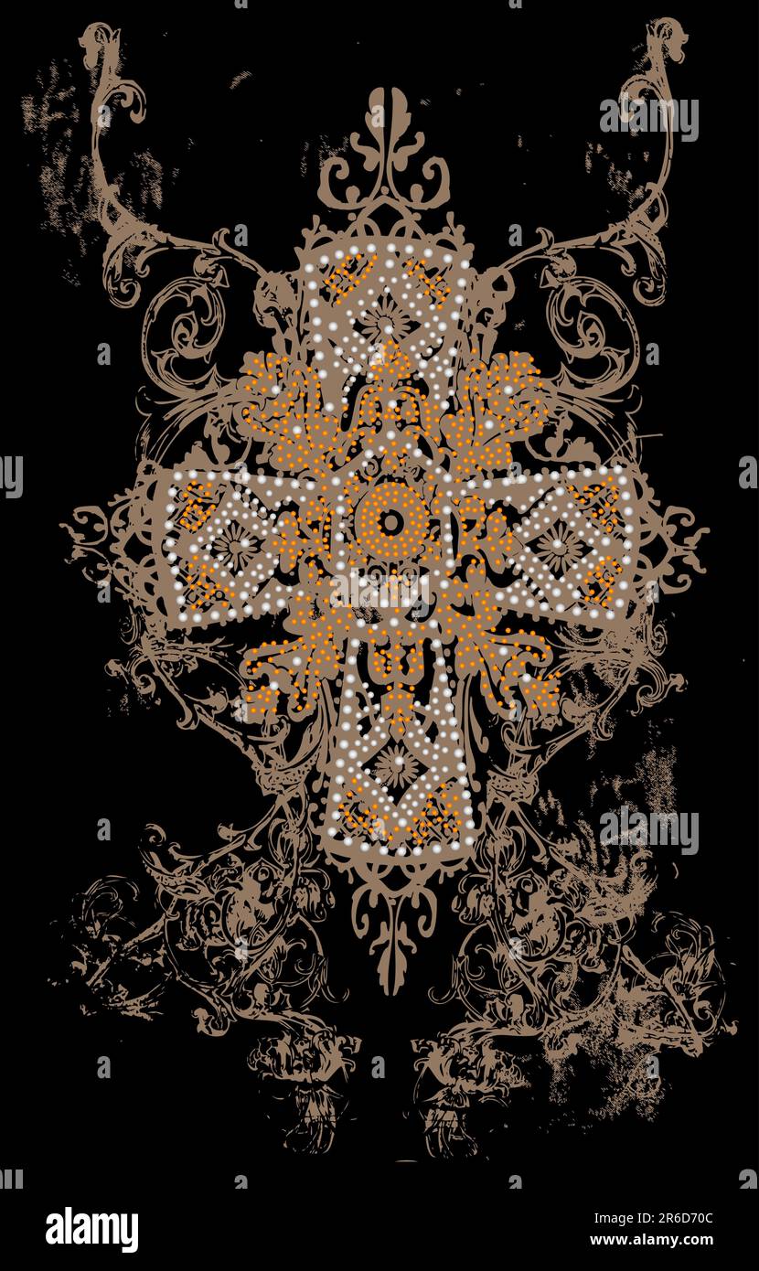 tribal cross design Stock Vector Image & Art - Alamy