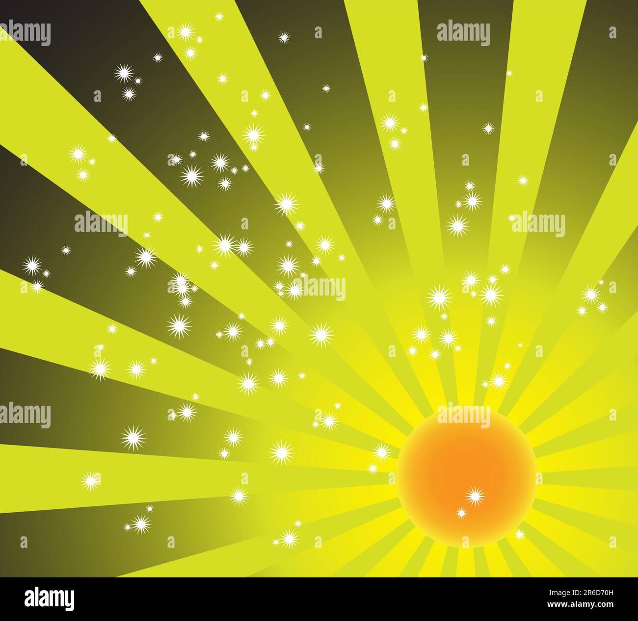 Sun shining background with stars Stock Vector Image & Art - Alamy