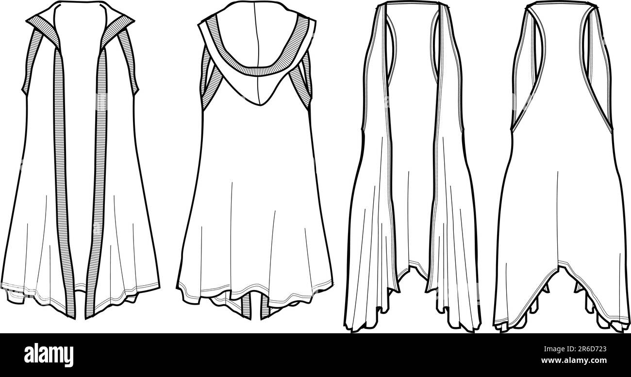 Fashion construction drawing Black and White Stock Photos & Images - Alamy