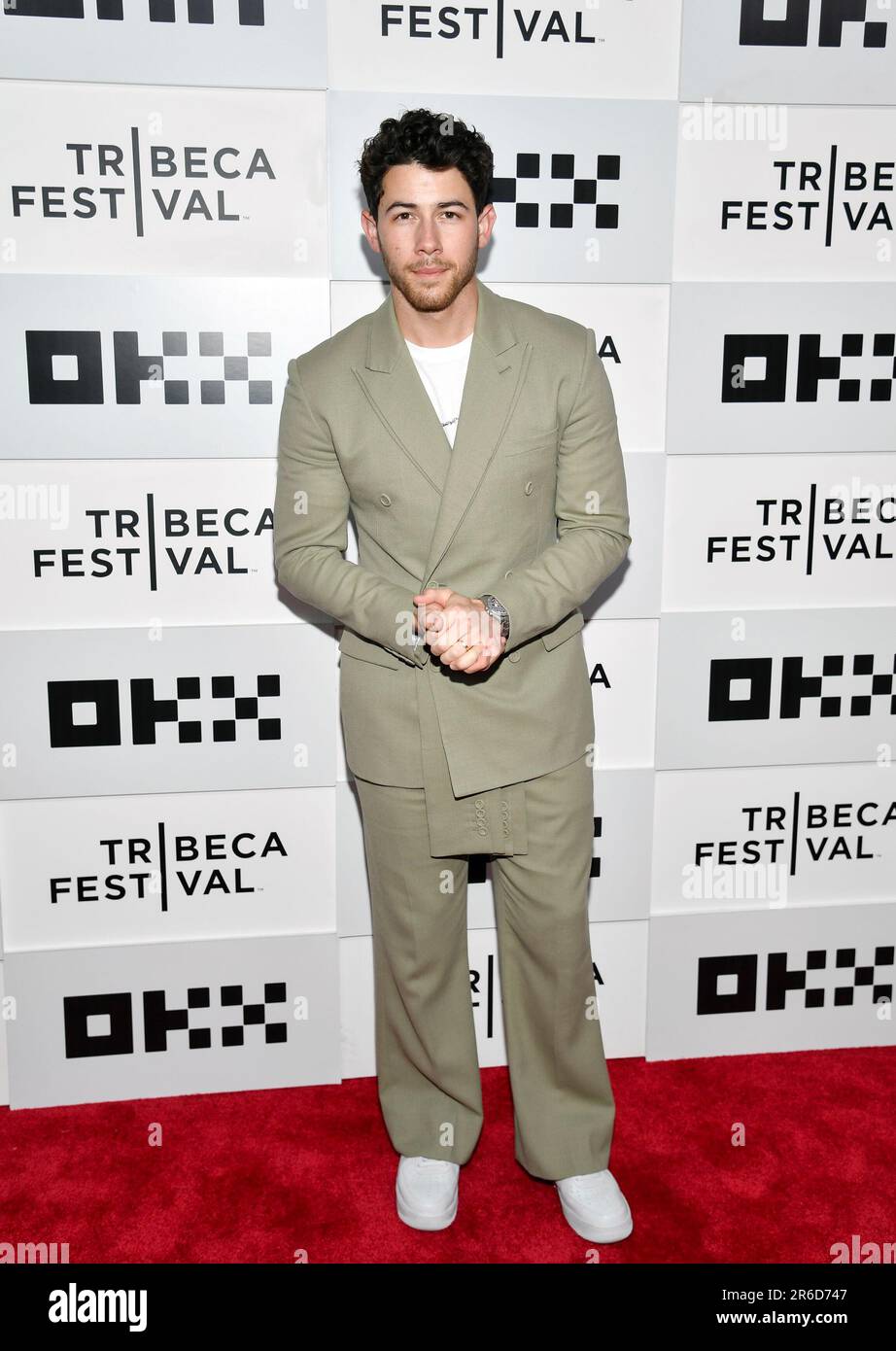 Nick Jonas attends the premiere of "The Good Half" at OKX Theater BMCC ...