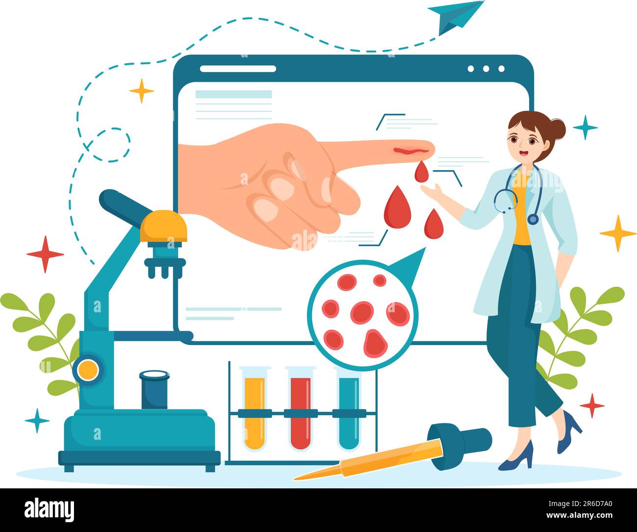 Hemophilia Vector Illustration with Doctor Examining Injured Knee or ...