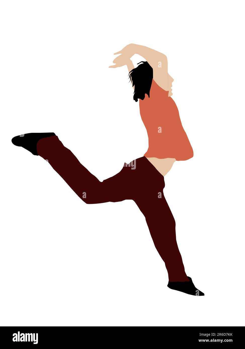 Leaping person Stock Vector Images - Alamy