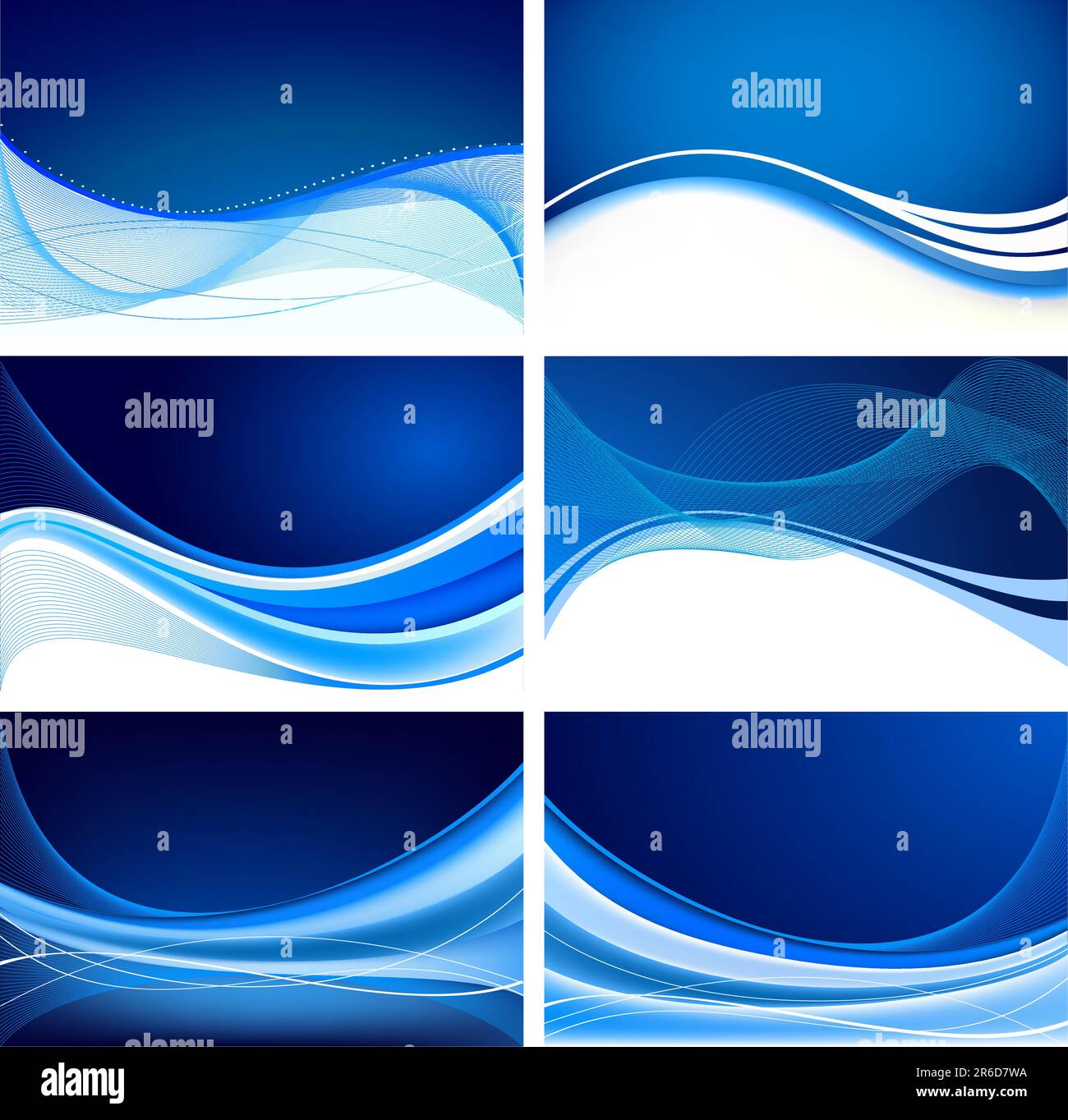 Set of abstract blue backgrounds vector Stock Vector Image & Art - Alamy