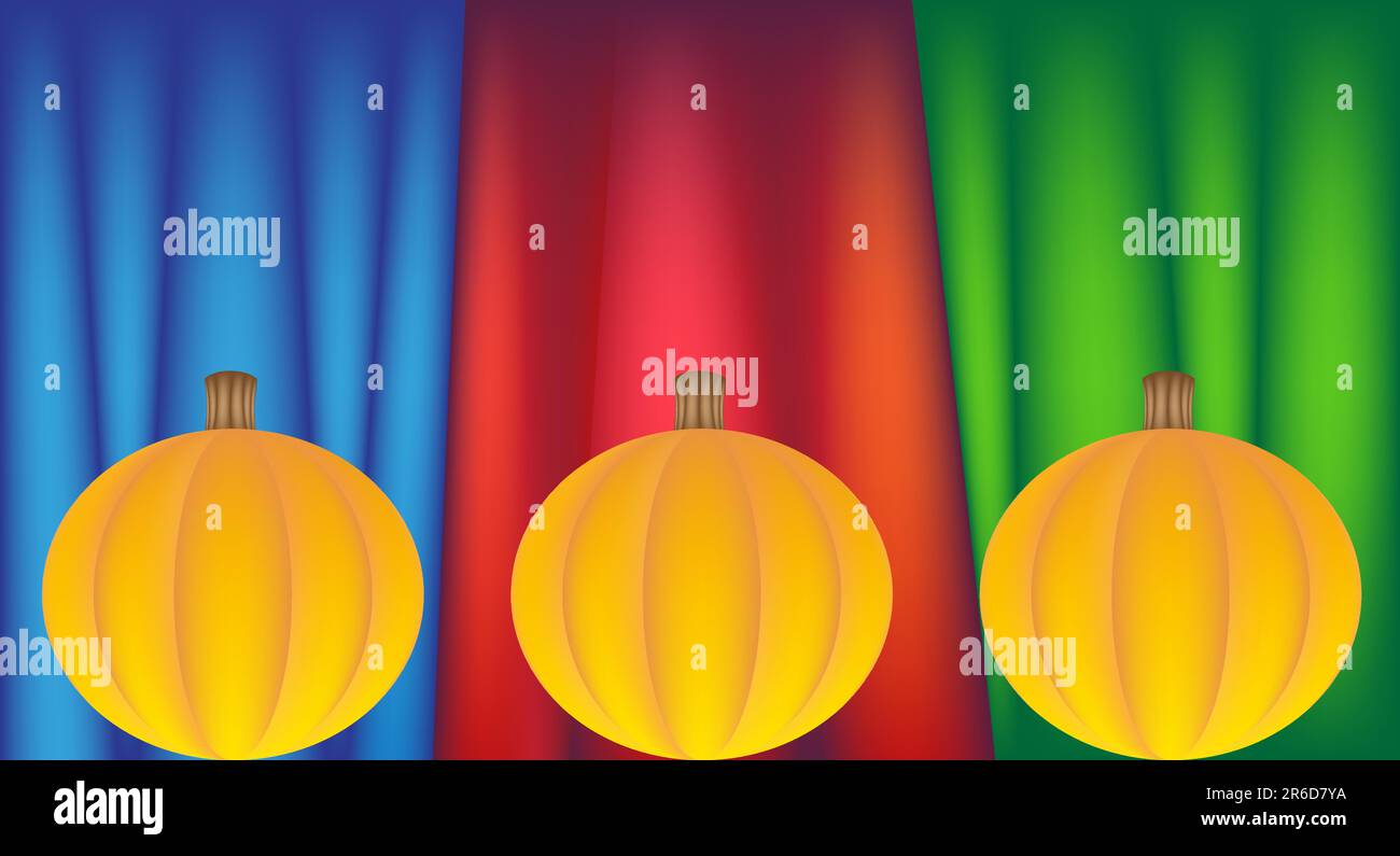 Orange green pumpkins in Stock Vector Images - Alamy
