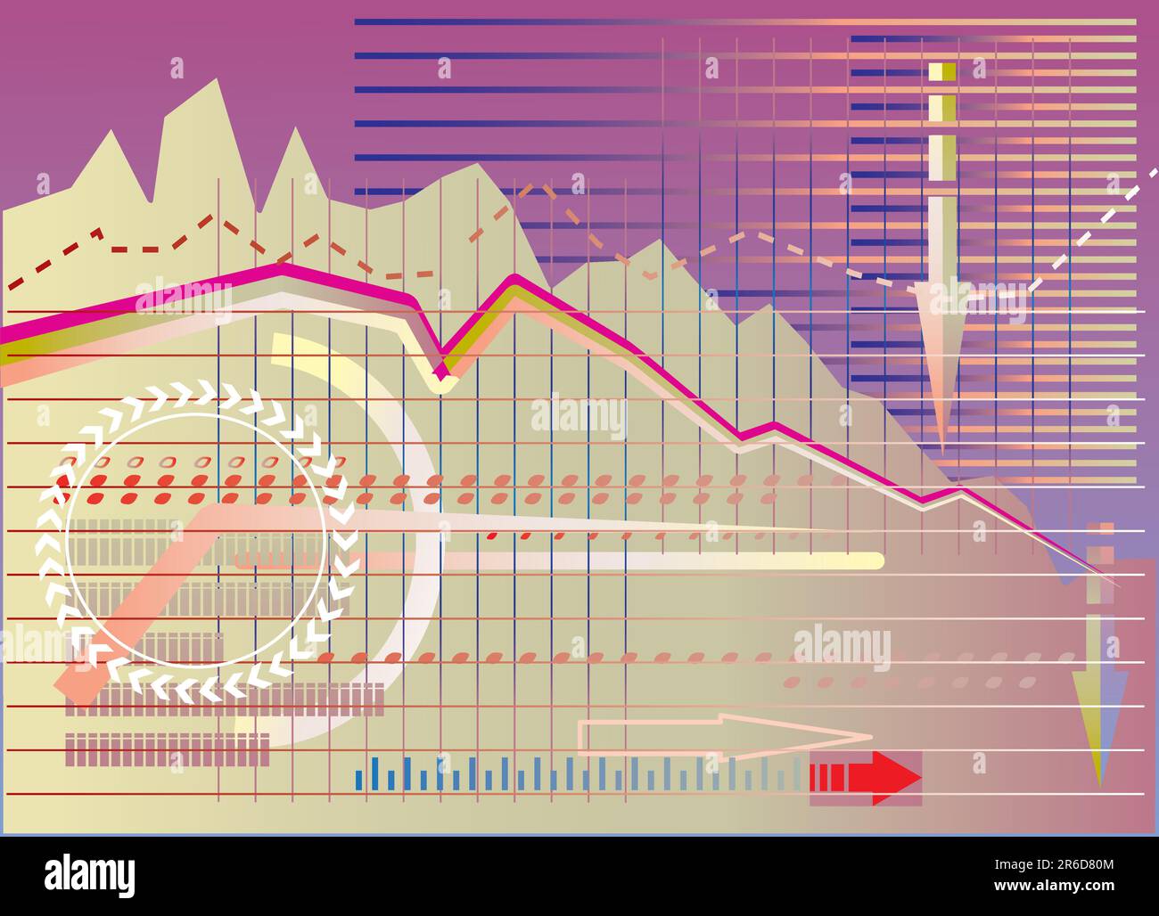 Background illustration of financial crises Stock Vector Image & Art ...
