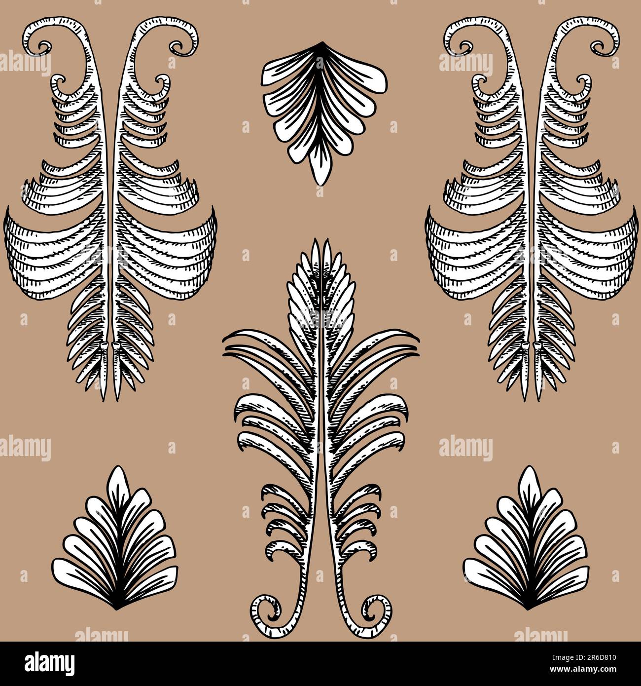 Hand drawn set of nature objects Stock Vector Image & Art - Alamy