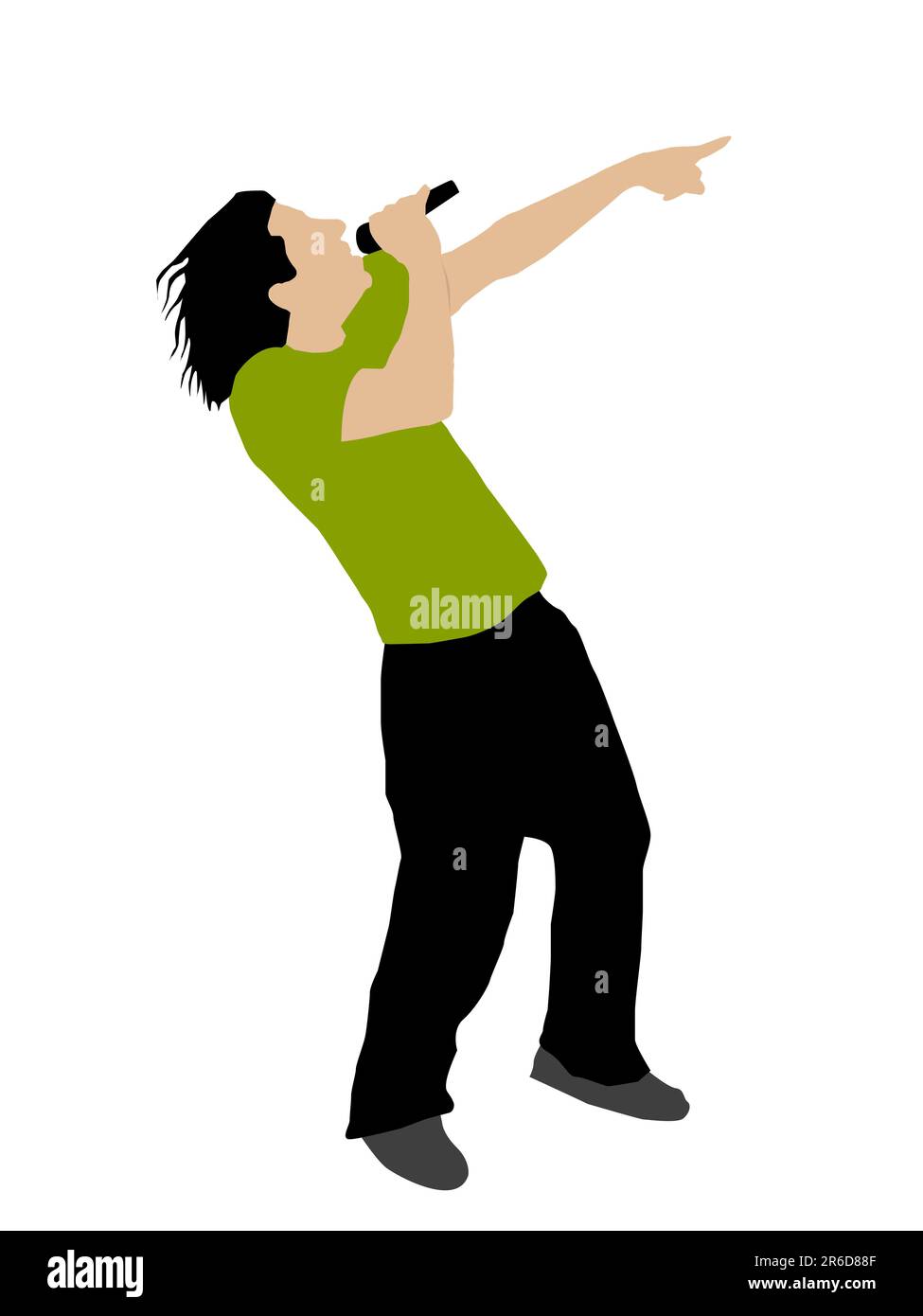 Full length singing Stock Vector Images - Alamy