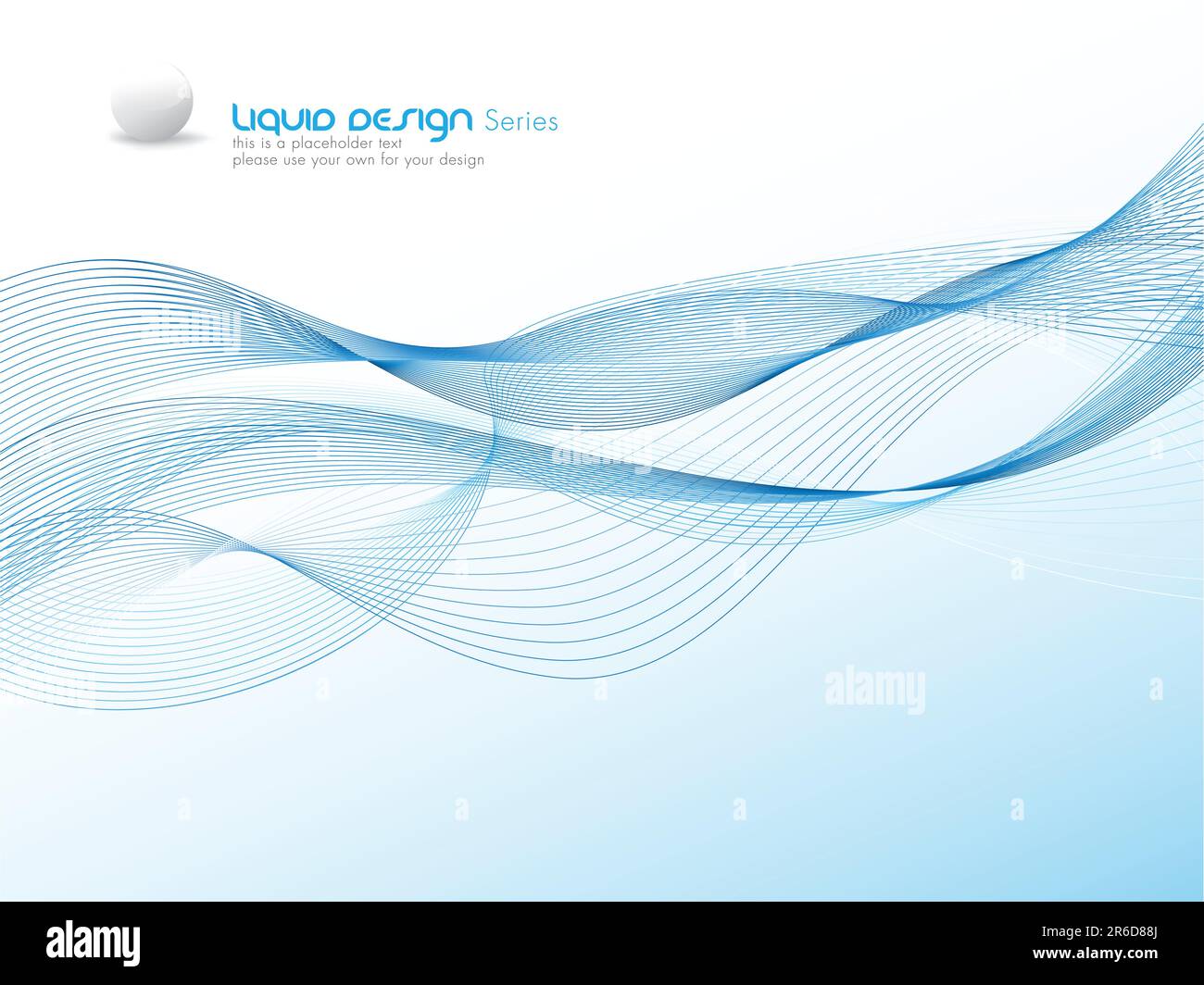 blue waves - vector background - easy to edit vector EPS file Stock ...