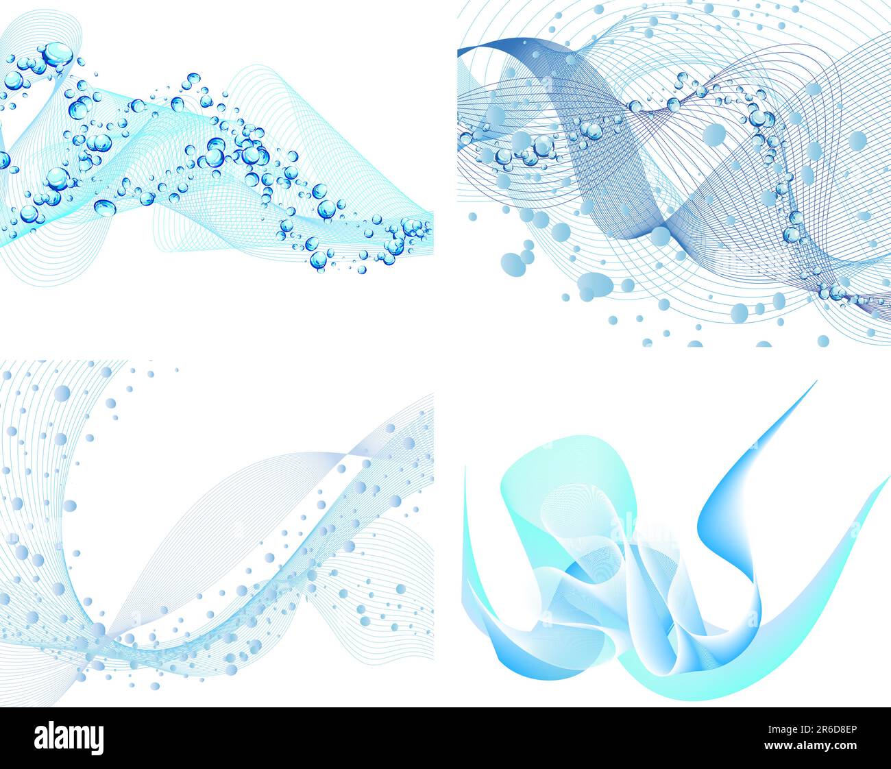 Abstract water vector background with bubbles of air Stock Vector Image ...