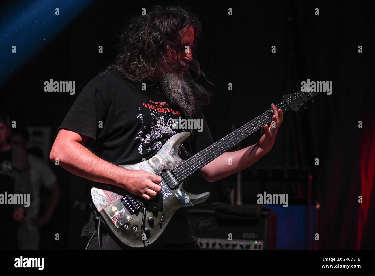 Trey Spruance (guitar) performing live with Mr. Bungle Stock Photo - Alamy
