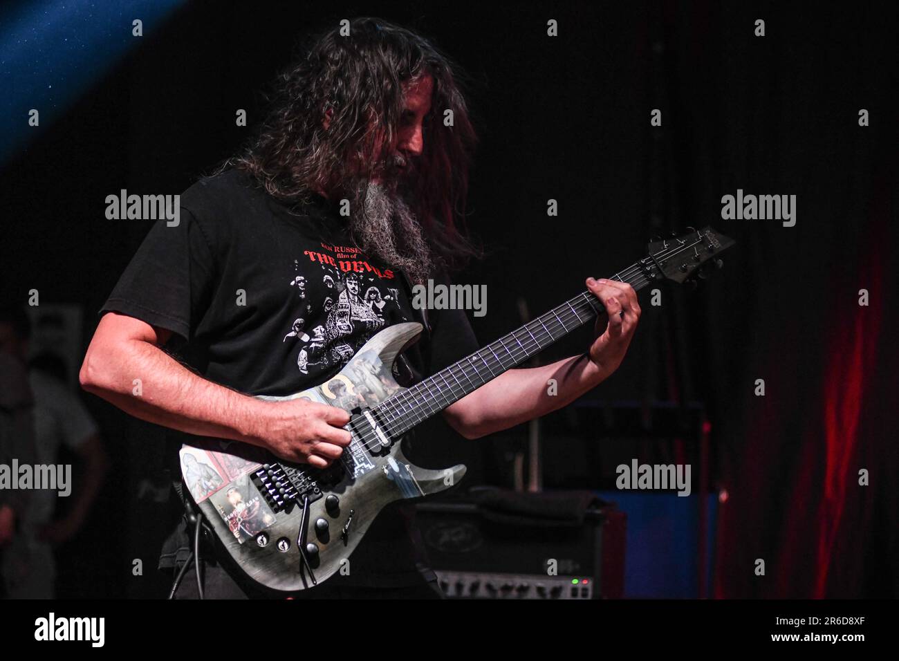 Trey Spruance (guitar) performing live with Mr. Bungle Stock Photo - Alamy