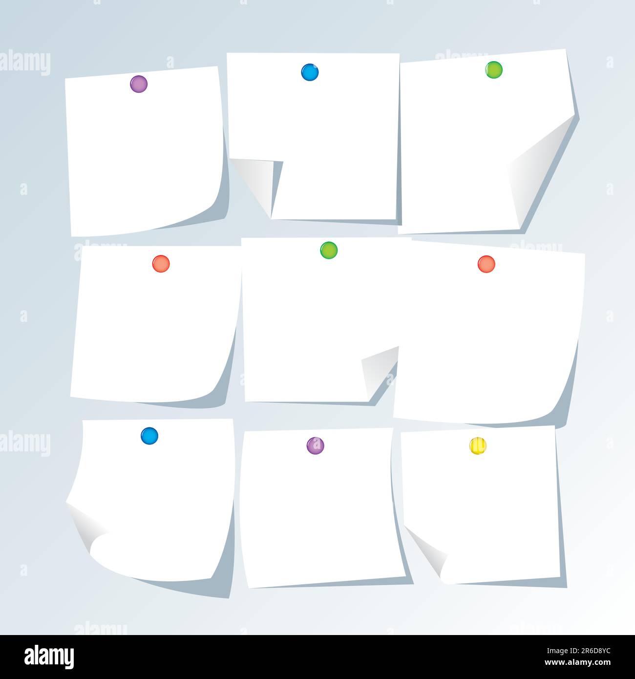 white paper notes Stock Vector Image & Art - Alamy