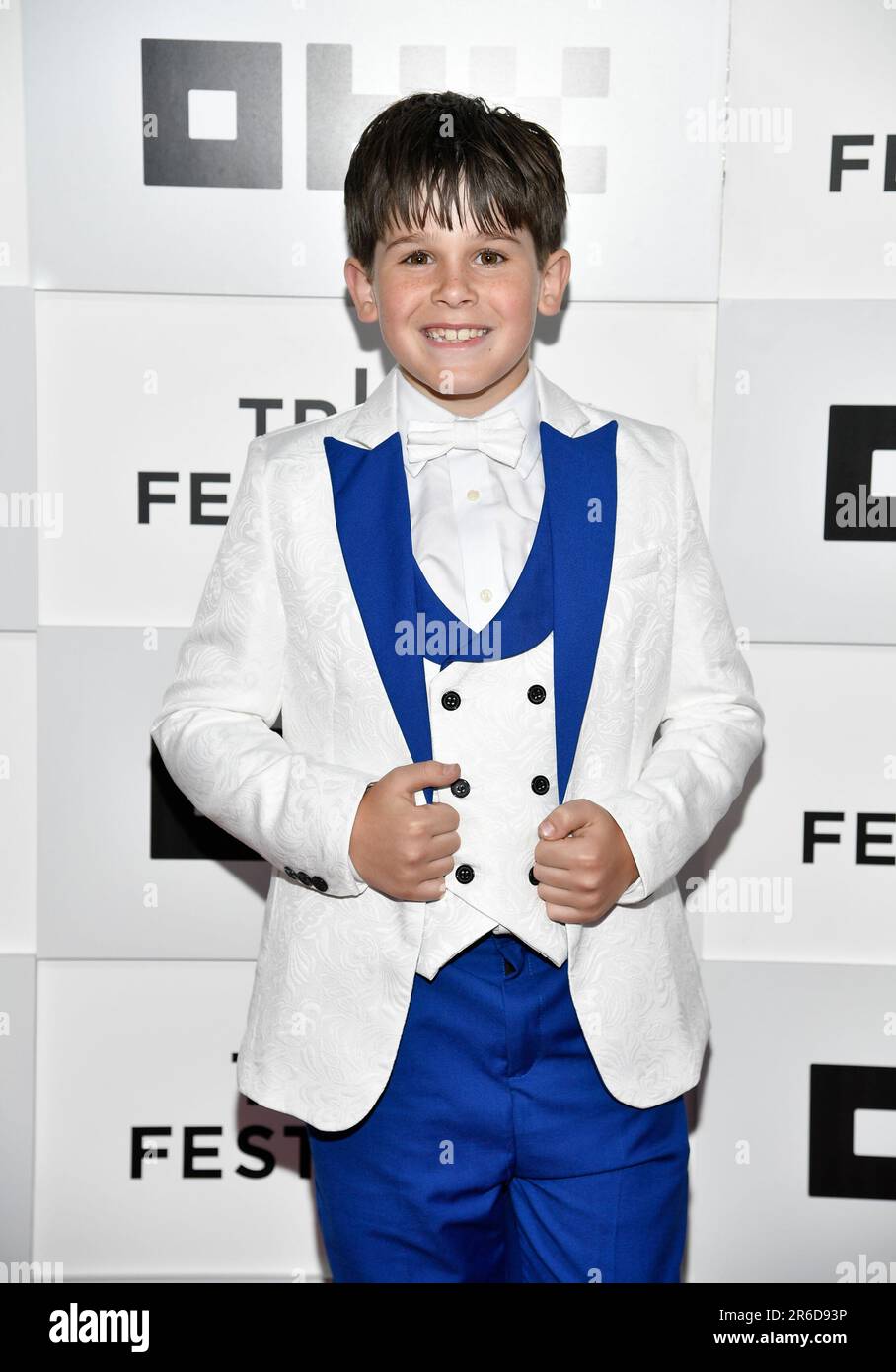 Mason Cufari attends the premiere of "The "Good Half" at OKX Theater ...