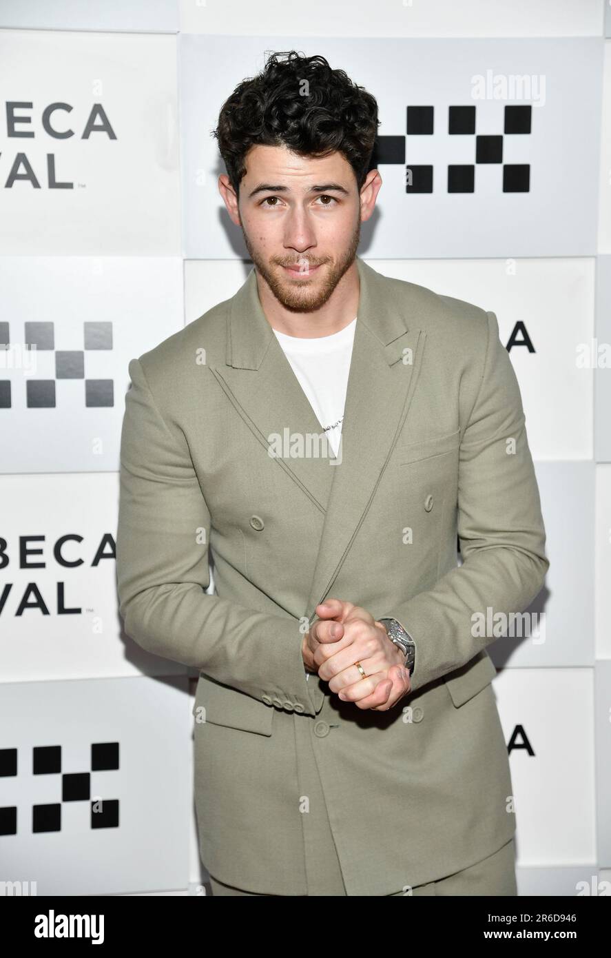 Nick Jonas attends the premiere of "The "Good Half" at OKX Theater BMCC ...