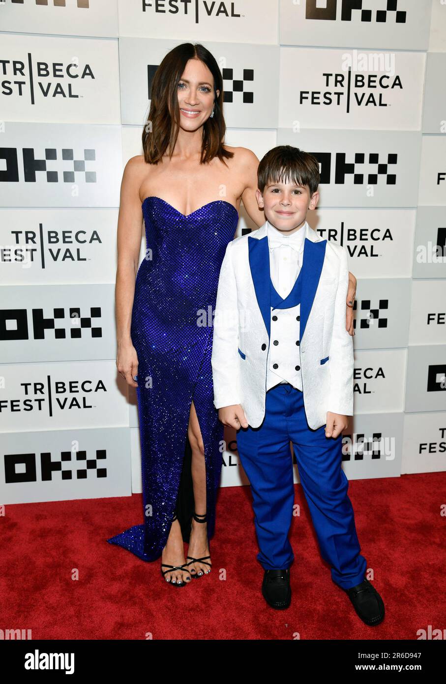 Brittany Snow, left, and Mason Cufari attend the premiere of "The "Good ...