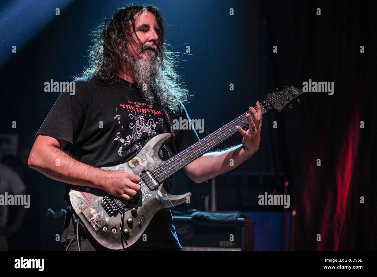 Trey Spruance (guitar) performing live with Mr. Bungle Stock Photo - Alamy