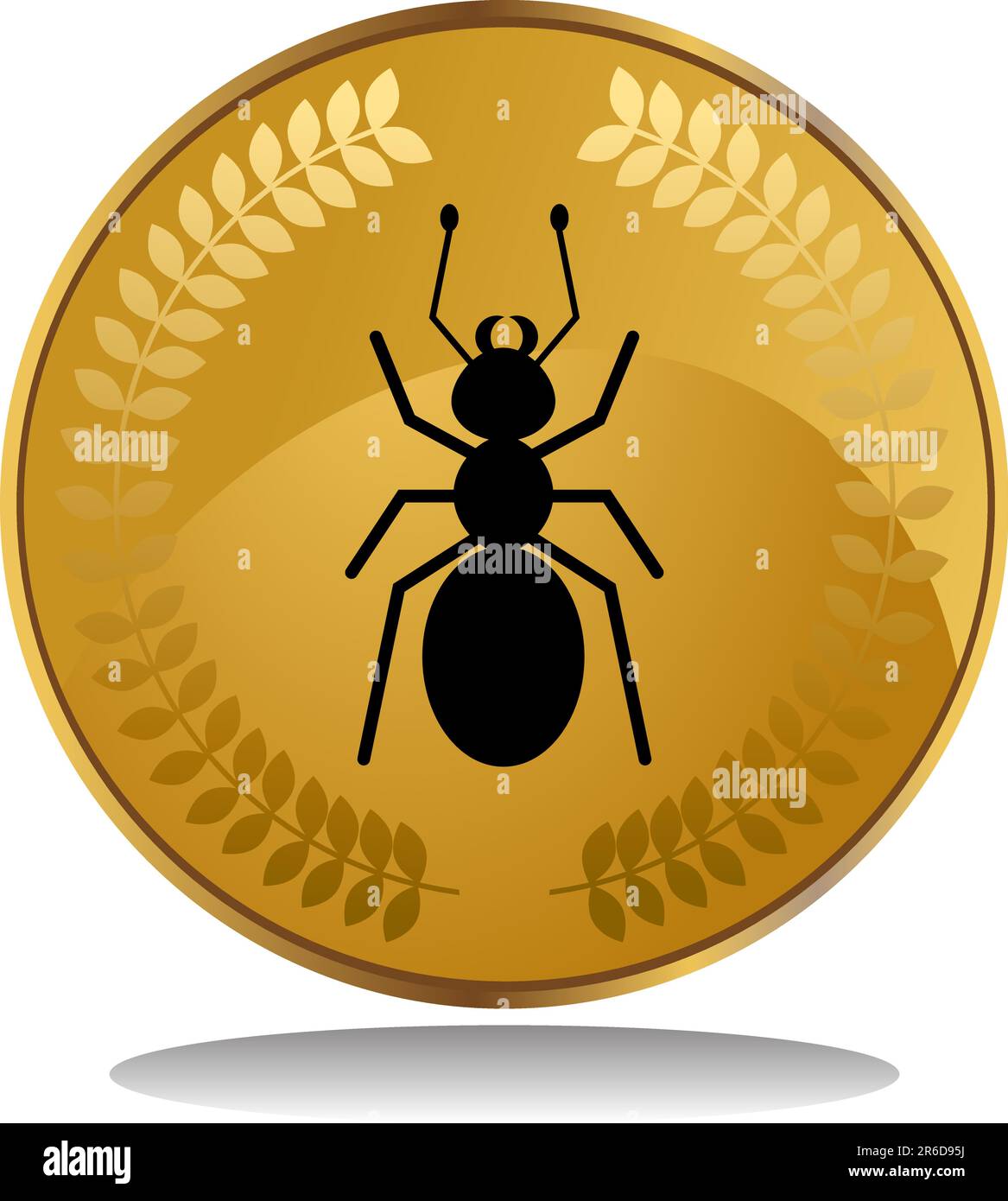 Gold ant Stock Vector Images - Alamy