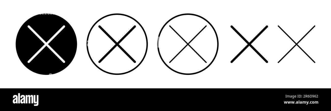 Close vector icon. Delete icon. remove, cancel, exit symbol Stock ...