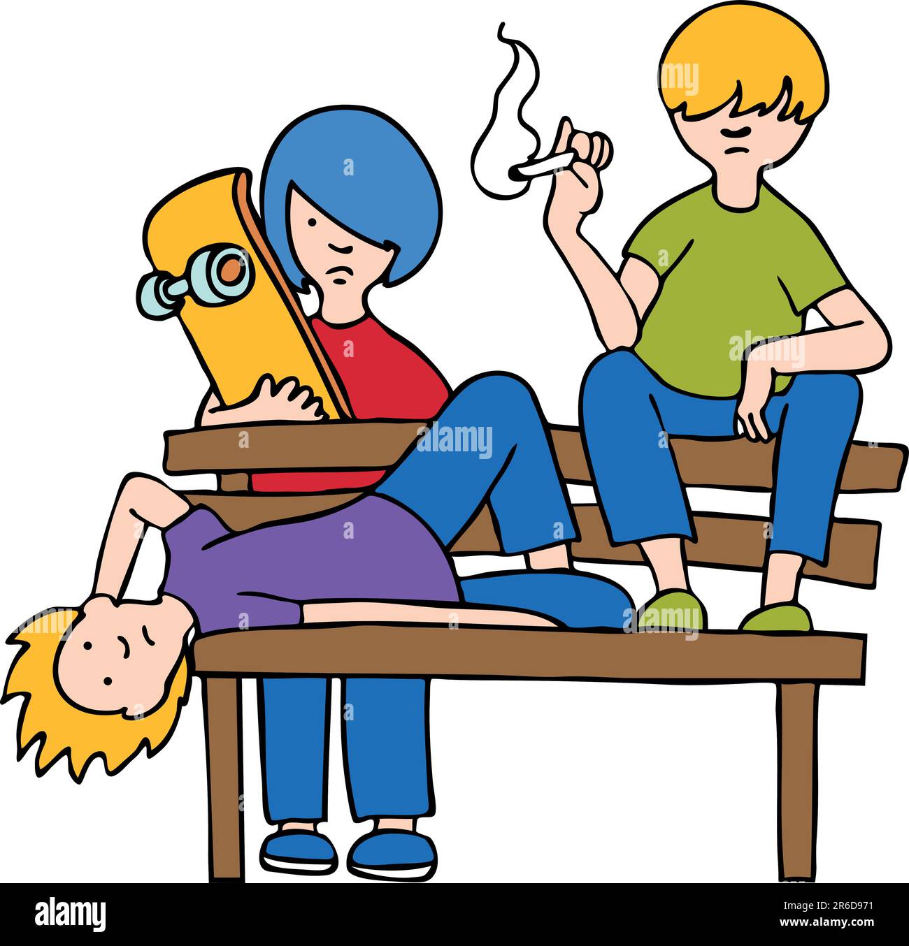 A picture of bored and/or unruly kids Stock Vector Image & Art - Alamy