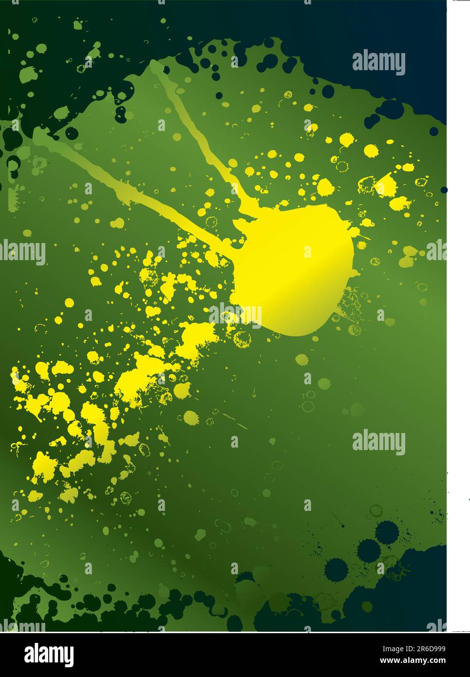 ink splat grunge yellow and green background Stock Vector Image & Art ...