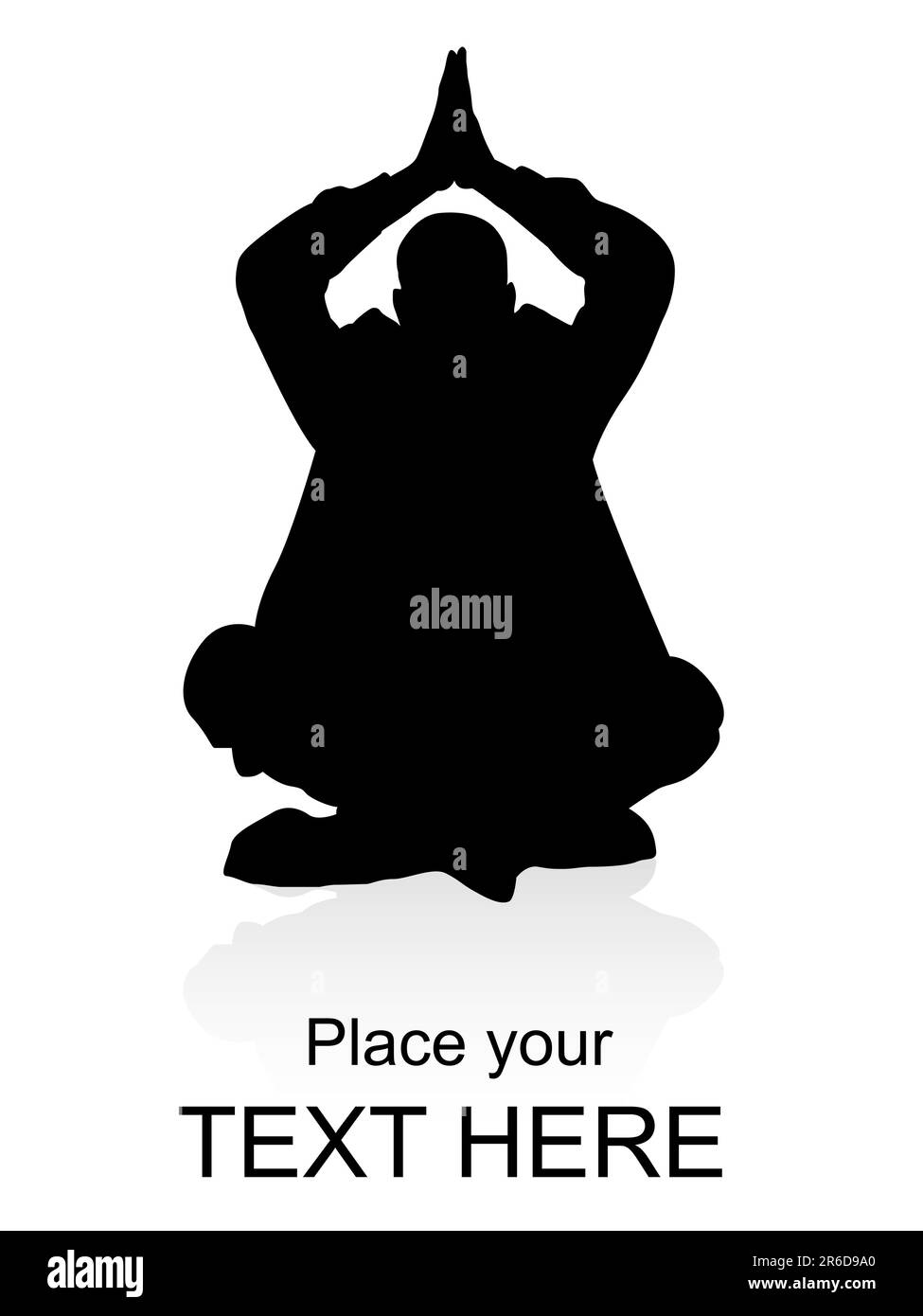 Yoga Pose Silhouet Letters