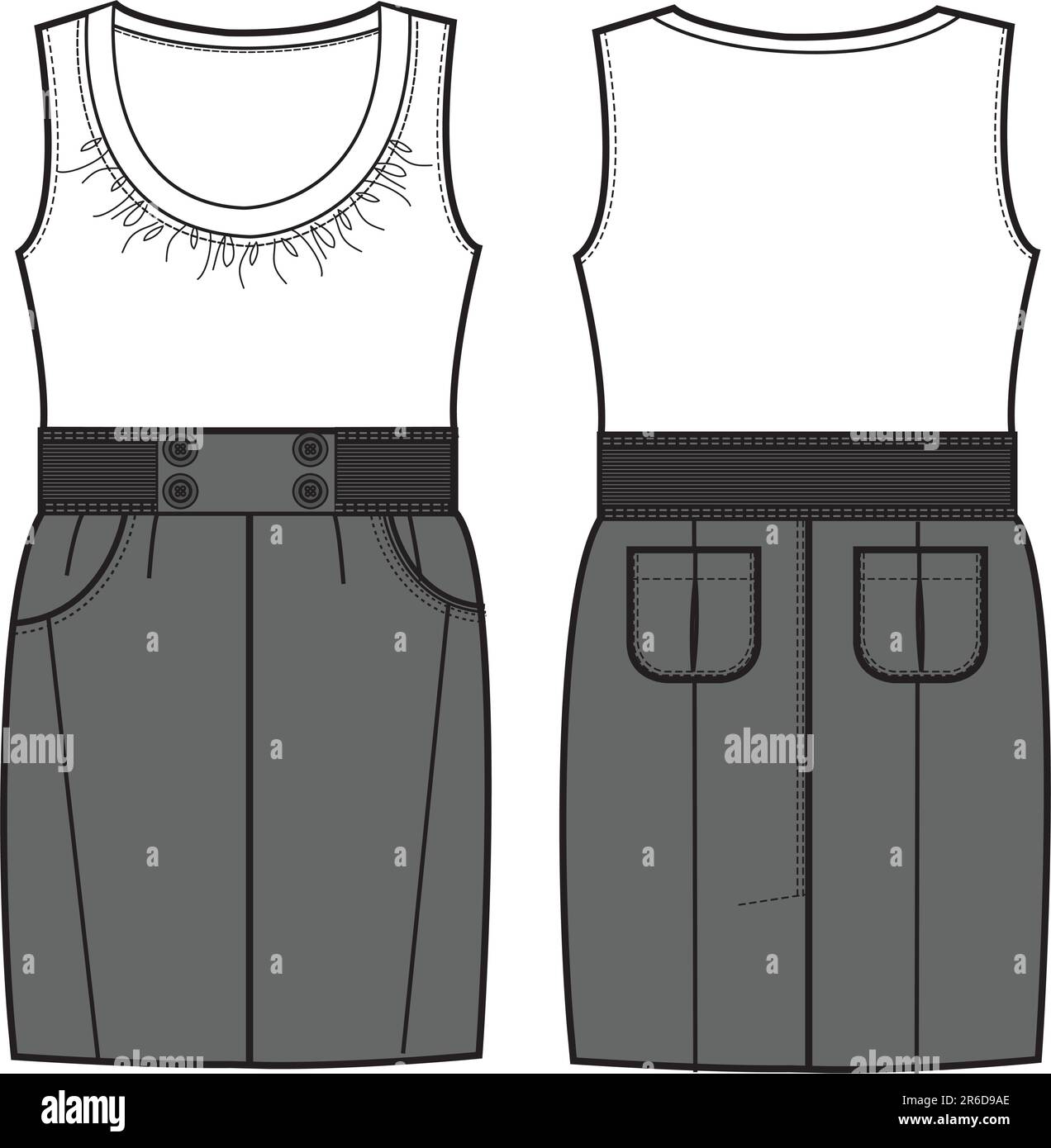 lady fashion dress Stock Vector Image & Art - Alamy