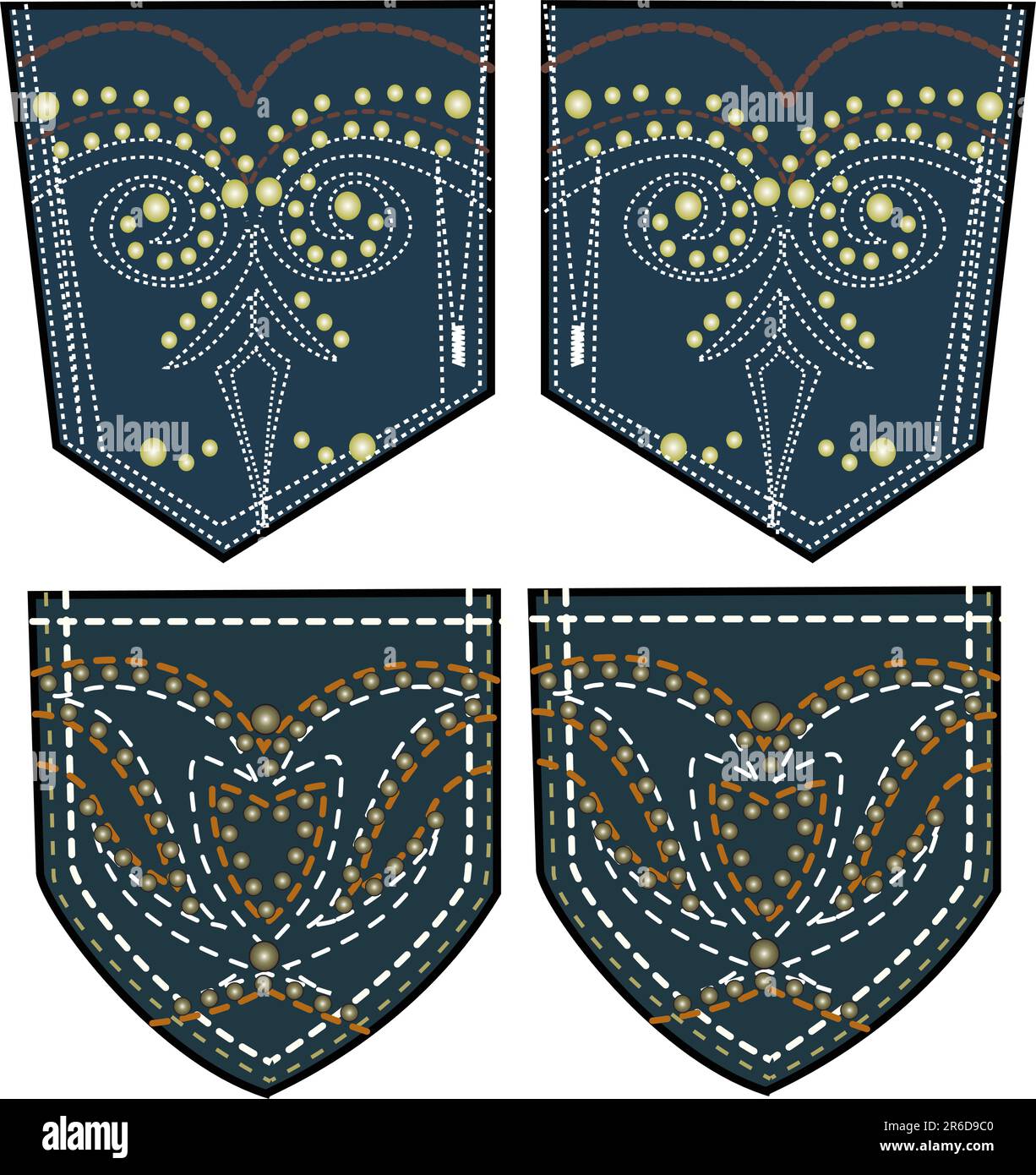 Girl stitching Stock Vector Images - Alamy