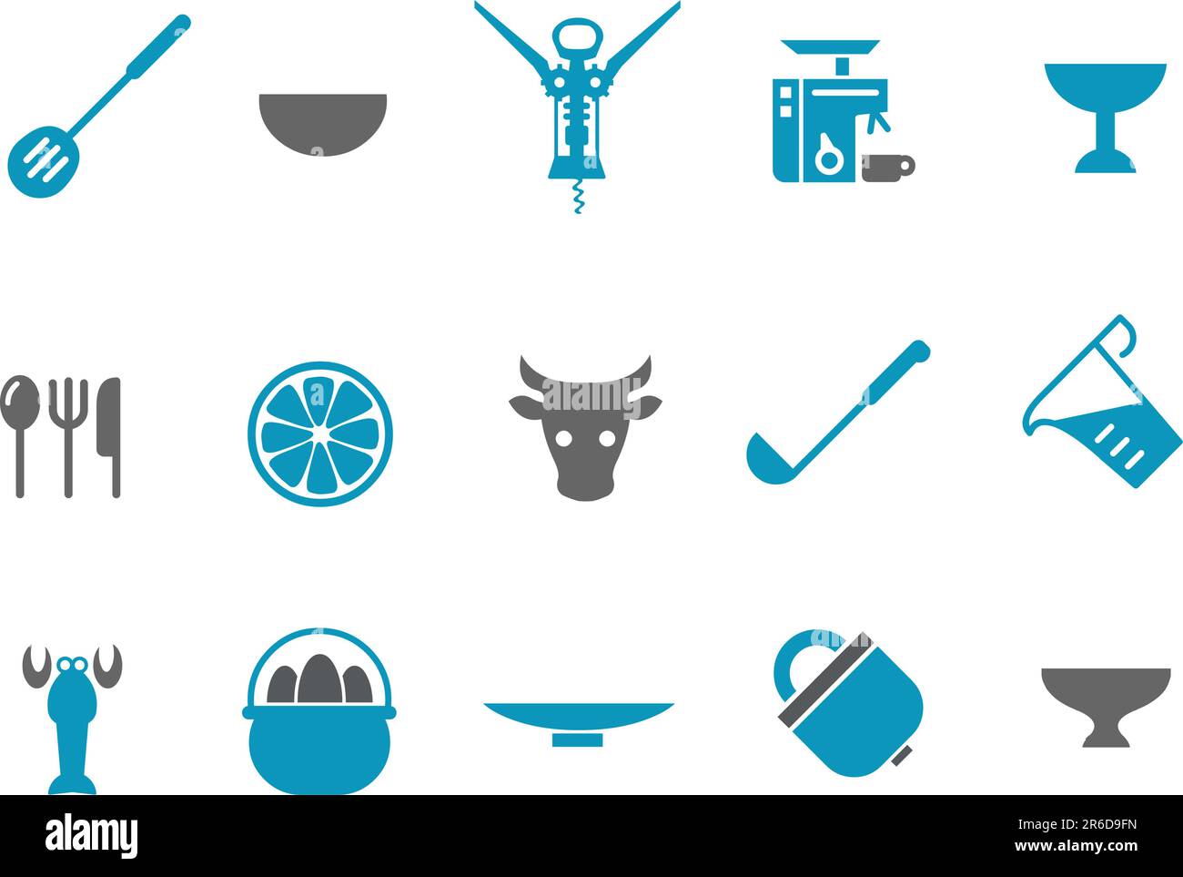 Kitchen silhouette pack Stock Vector Images - Alamy