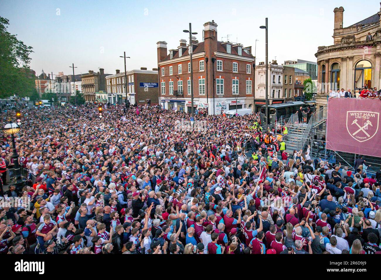 London, UK. 08th June, 2023. West Ham United fans during the West Ham ...