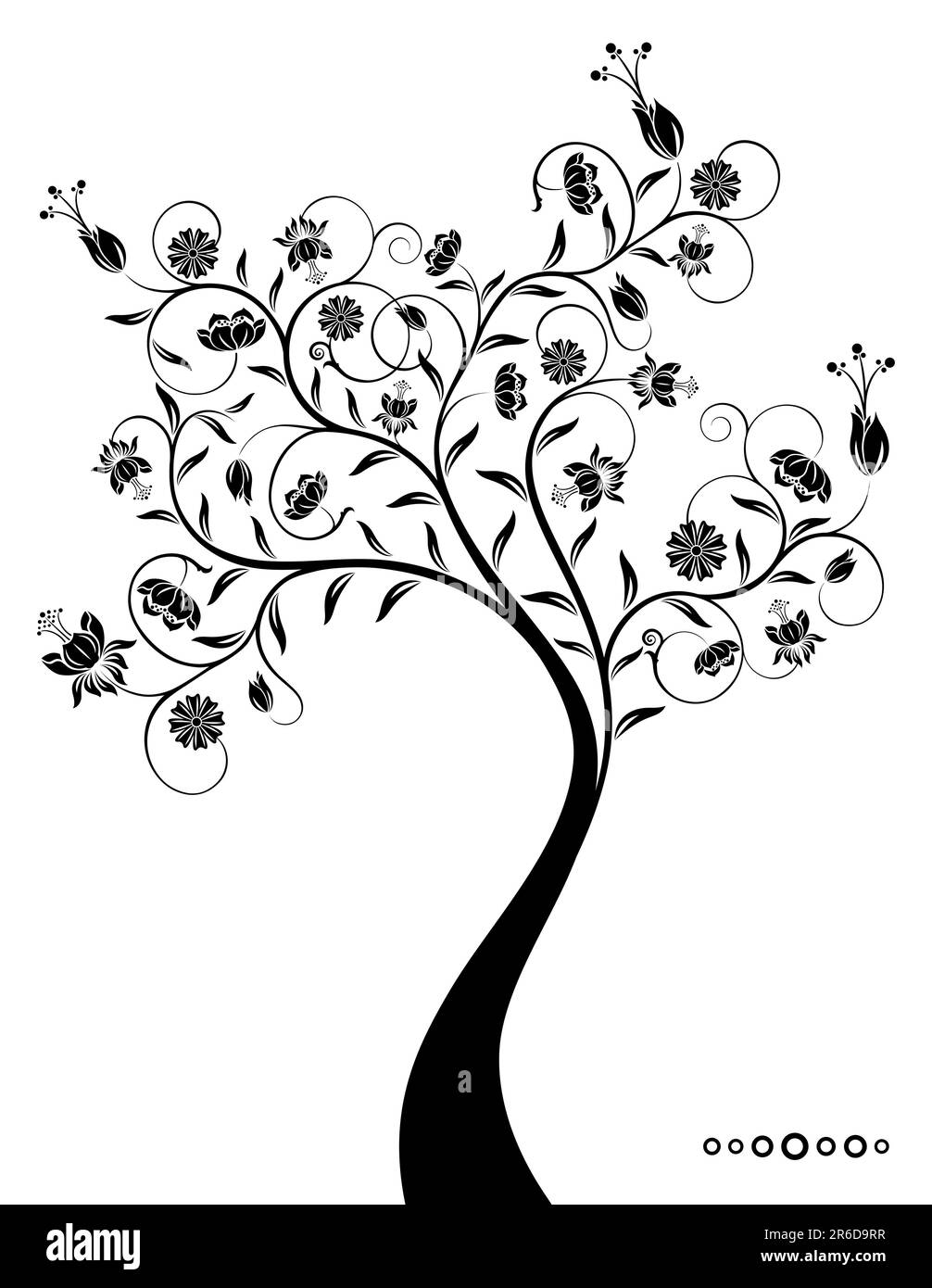Vector fantastic decorative tree Stock Vector Image & Art - Alamy