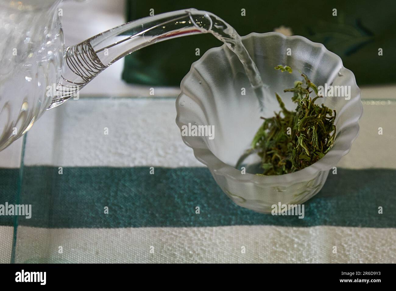Madrid. 8th June, 2023. This photo taken on June 8, 2023 shows a tea ...