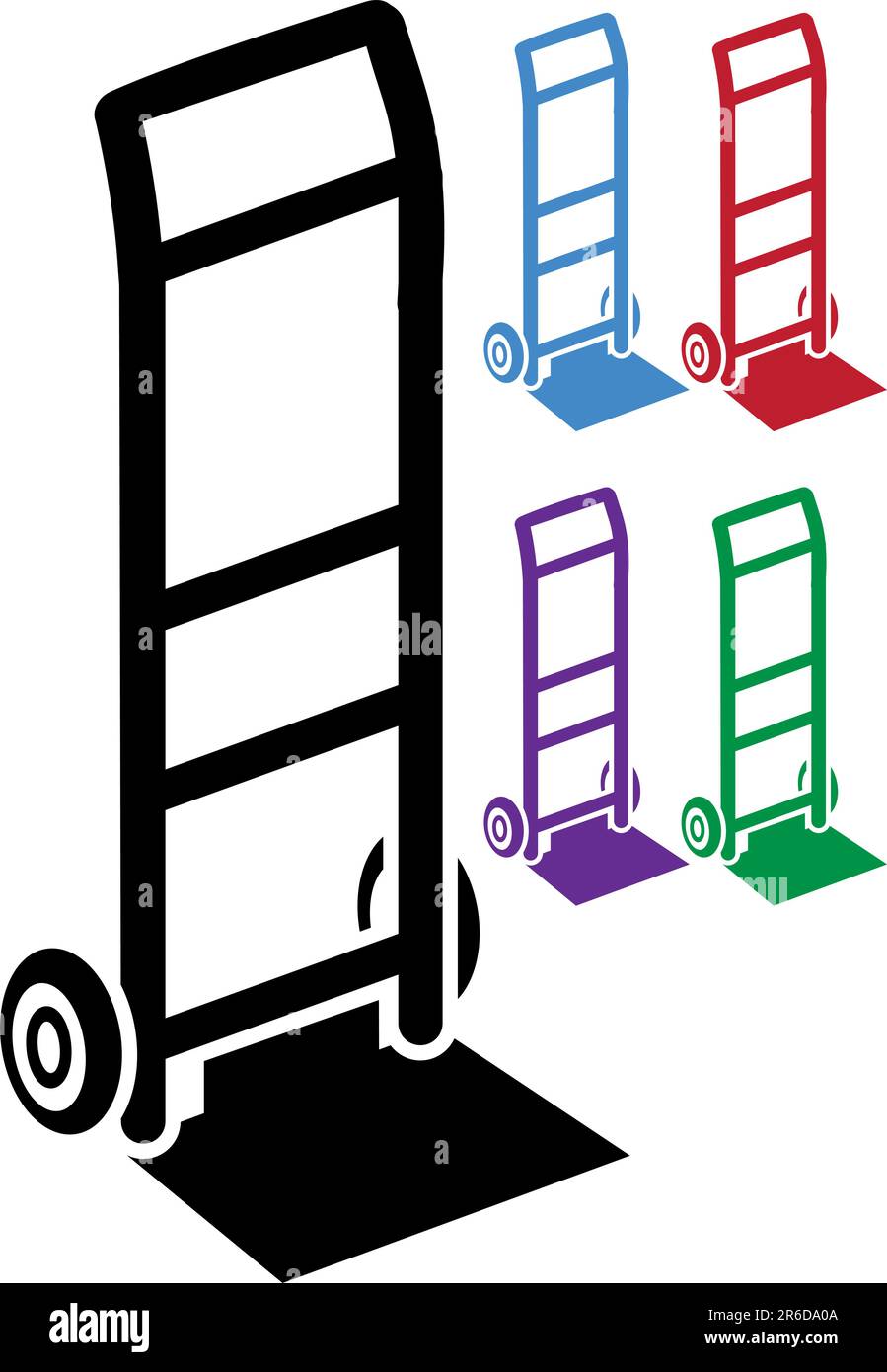 Rolling dolly Stock Vector Images - Alamy