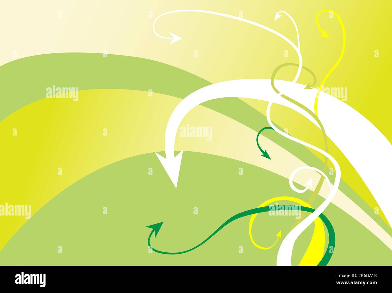 Multiple arrows decorate this green background Stock Vector Image & Art ...