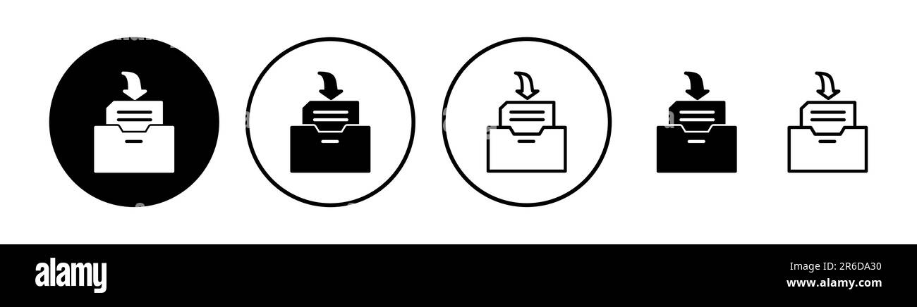 Archive icon vector. archive storage icon vector. folders icon Stock ...