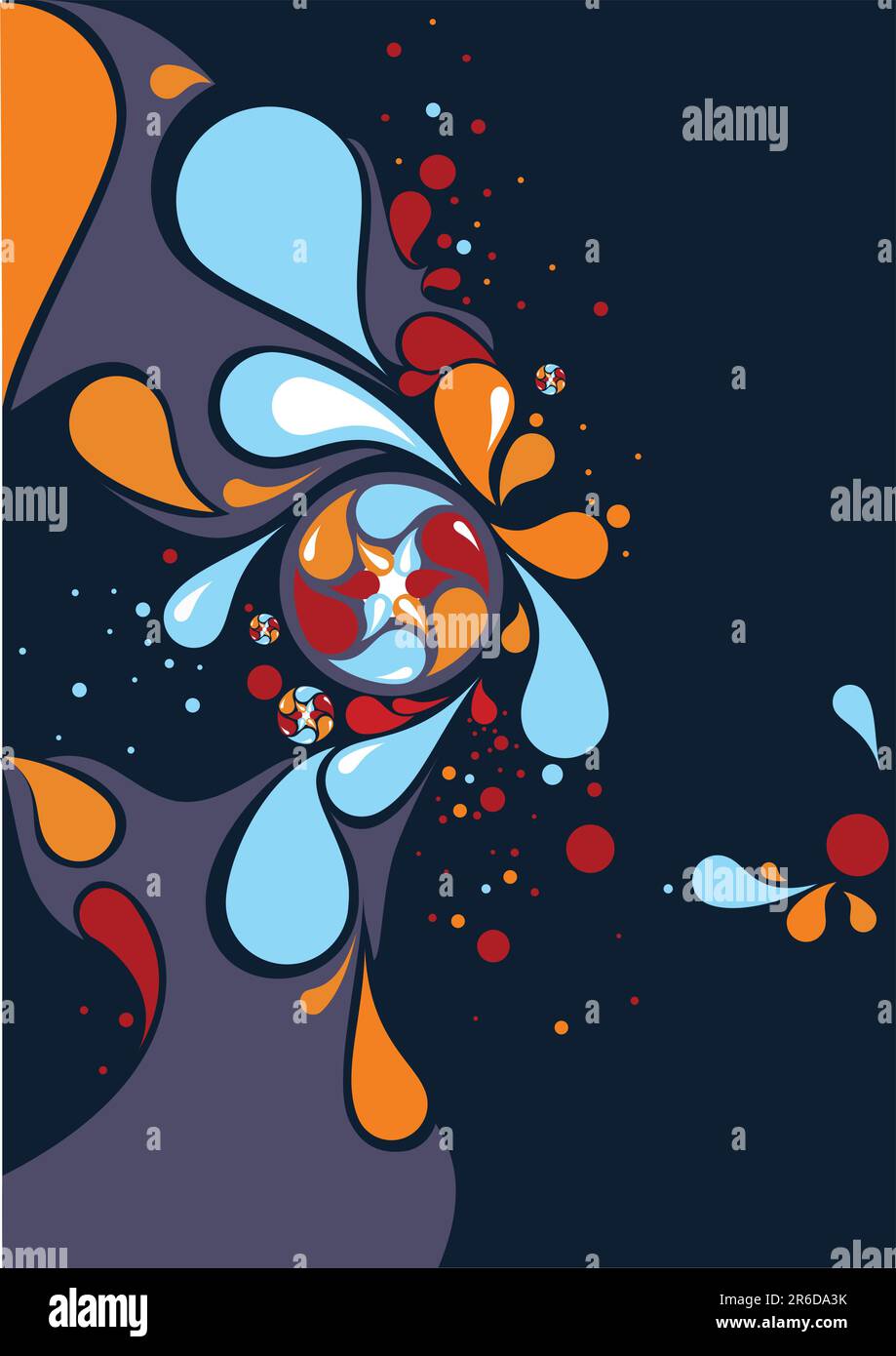 Abstract background with some elements which are looks like water Stock ...