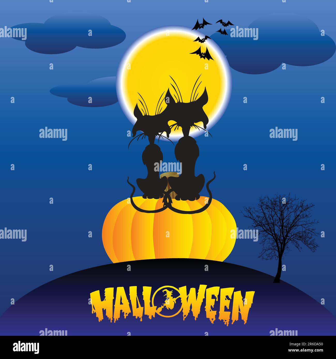 Vector in love cats Stock Vector Images - Alamy