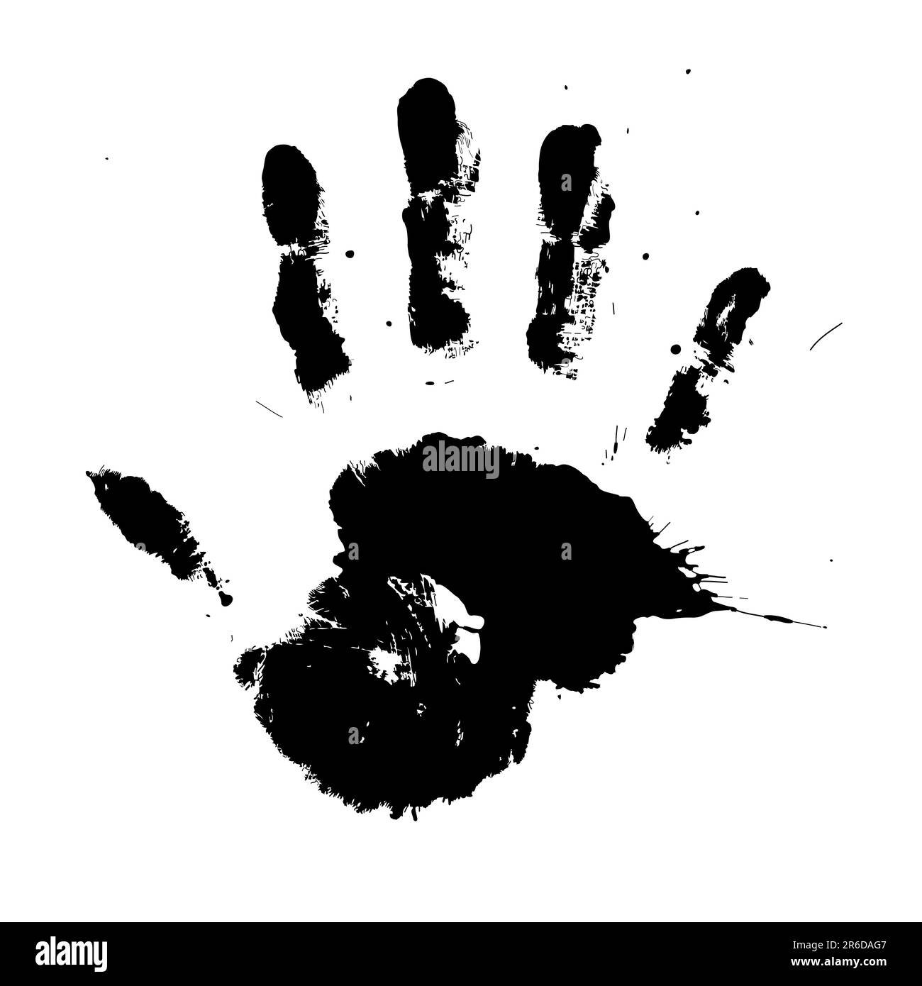 Ink stained mark finger Stock Vector Images - Alamy