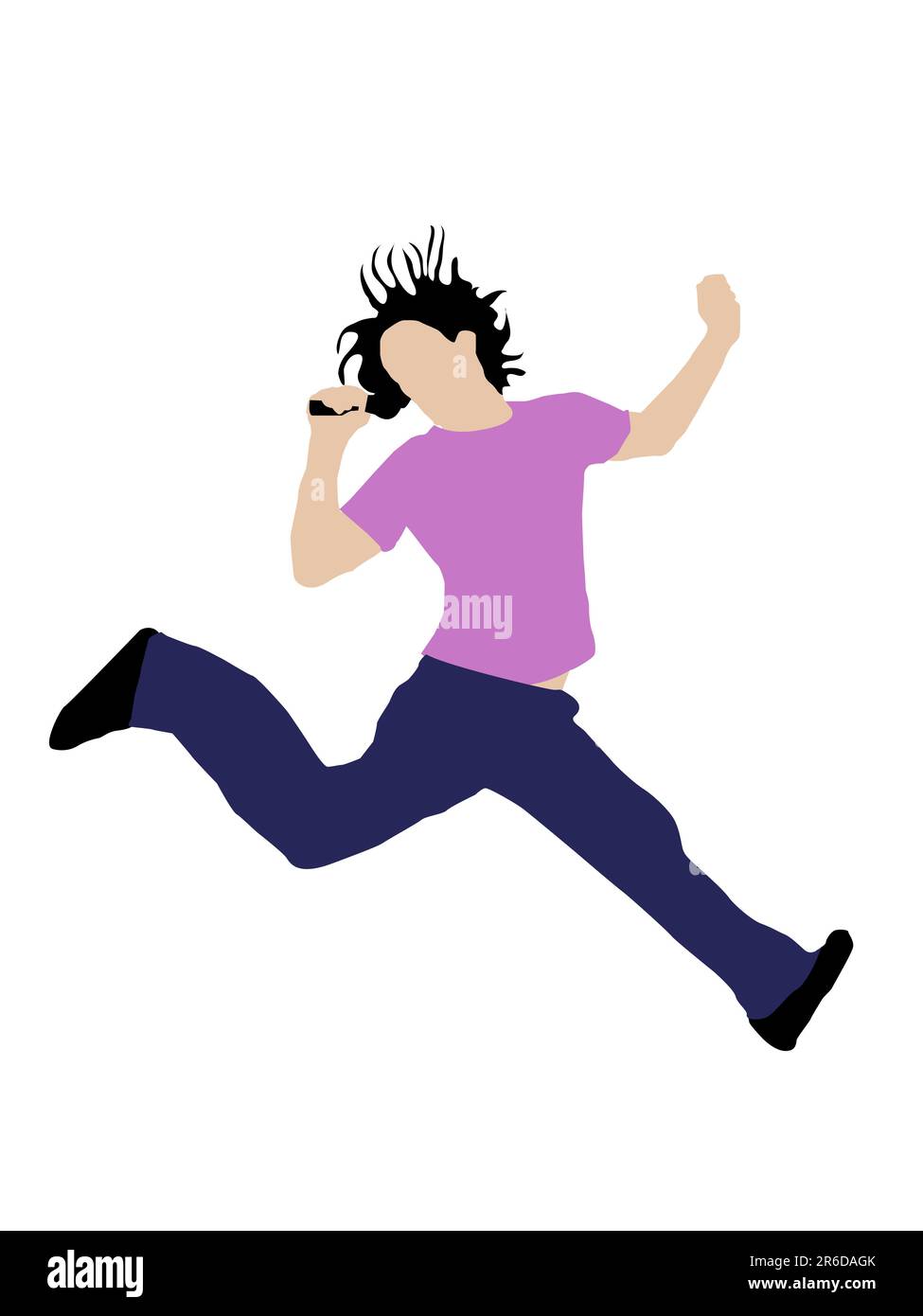 Person Leaping Silhouette