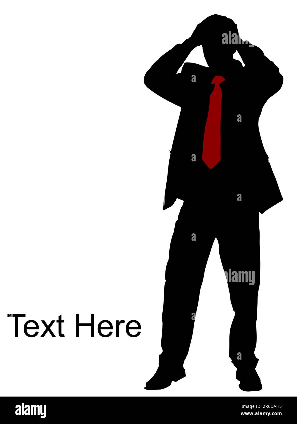 disturbed man holding his head against white background Stock Vector ...