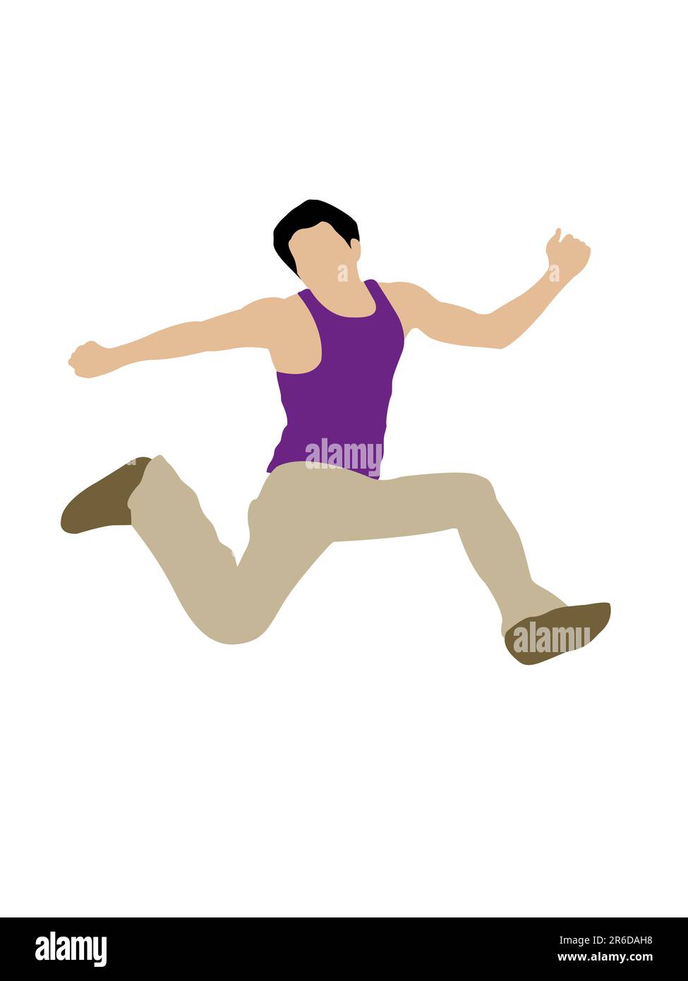 Freestyle jumping Stock Vector Images - Alamy