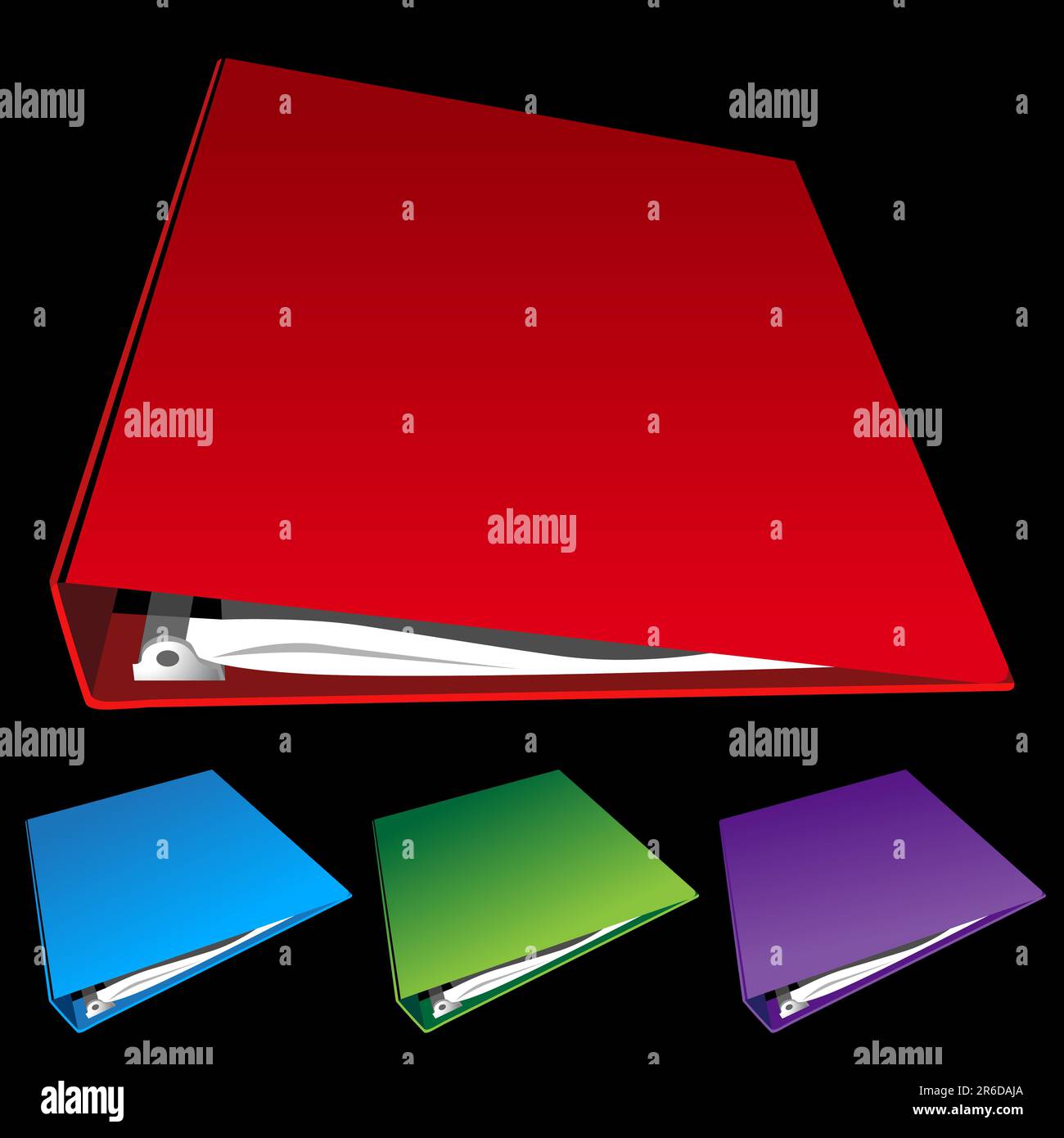 Set of 3D images of a binder Stock Vector Image & Art - Alamy