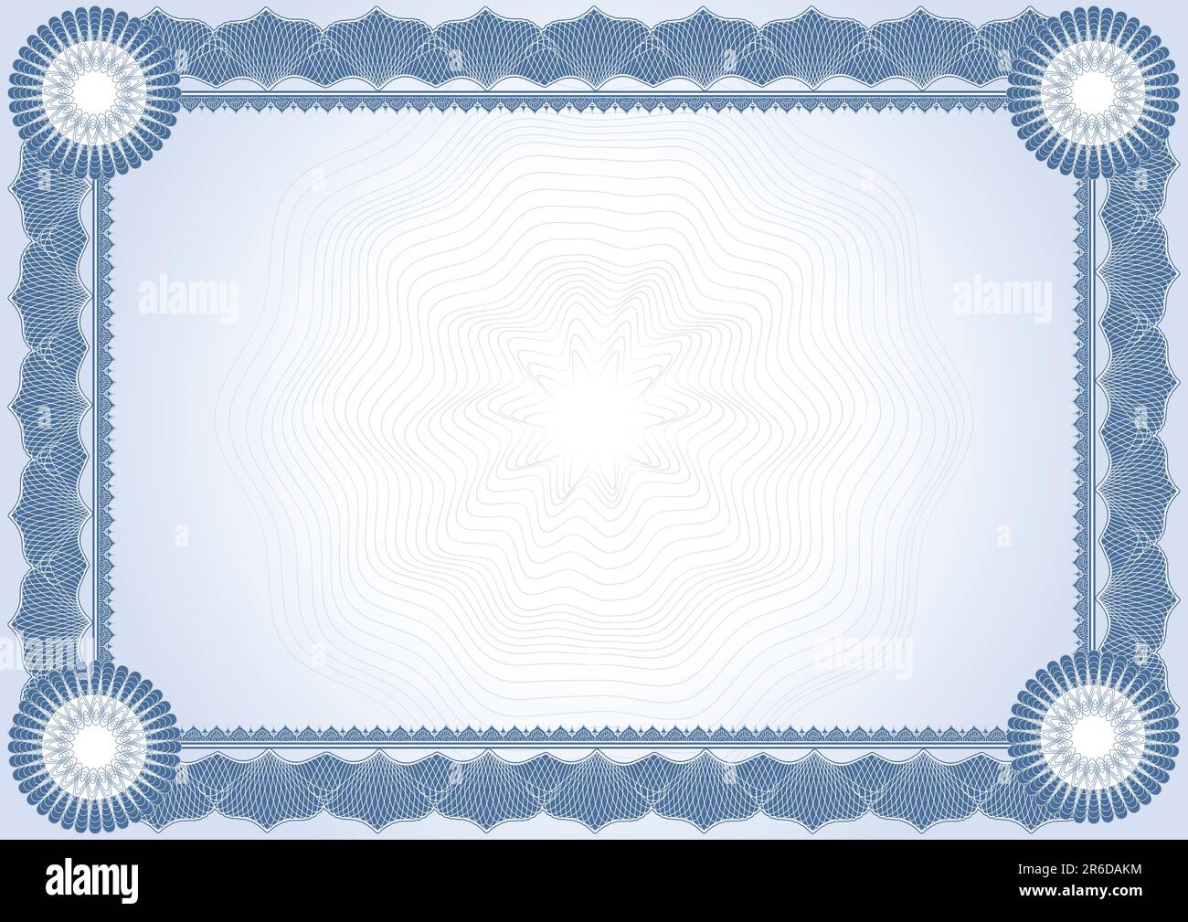 Classic guilloche border for diploma or certificat Stock Vector Image ...