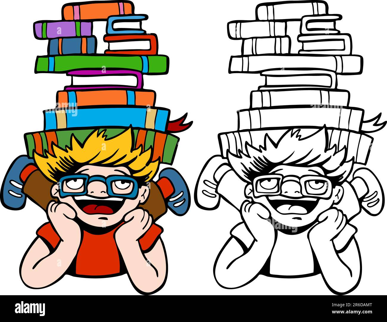 Cartoon image of a student who does not seem to be bothered by his ...