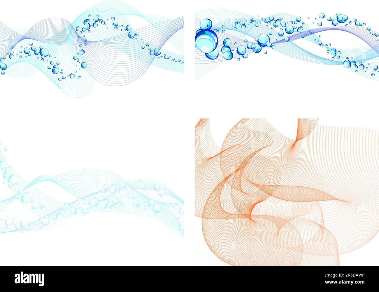 Abstract water vector background with bubbles of air Stock Vector Image ...