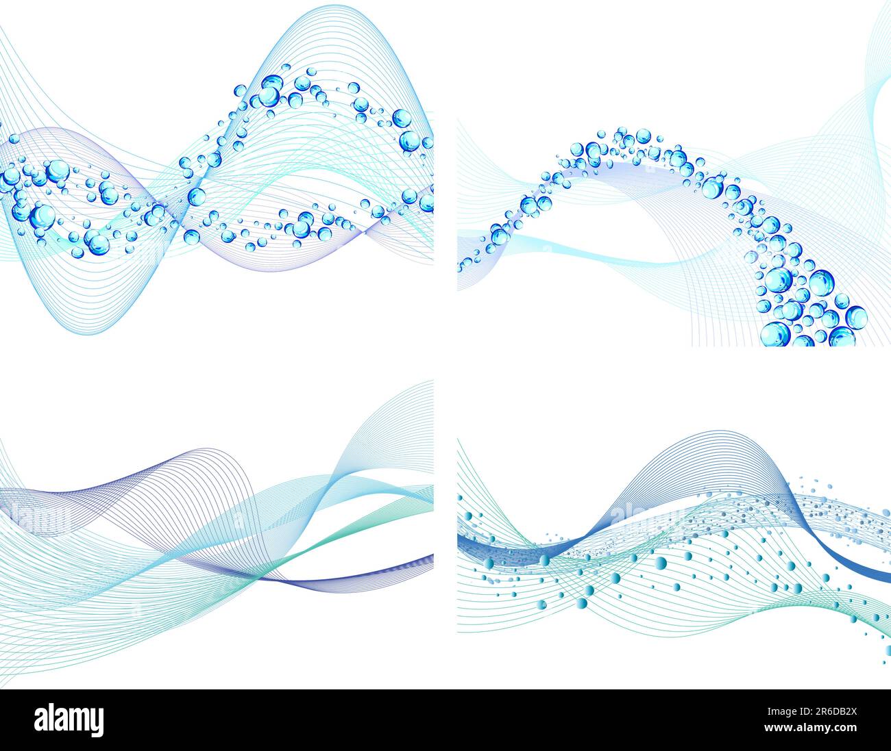 Abstract water vector background with bubbles of air Stock Vector Image ...