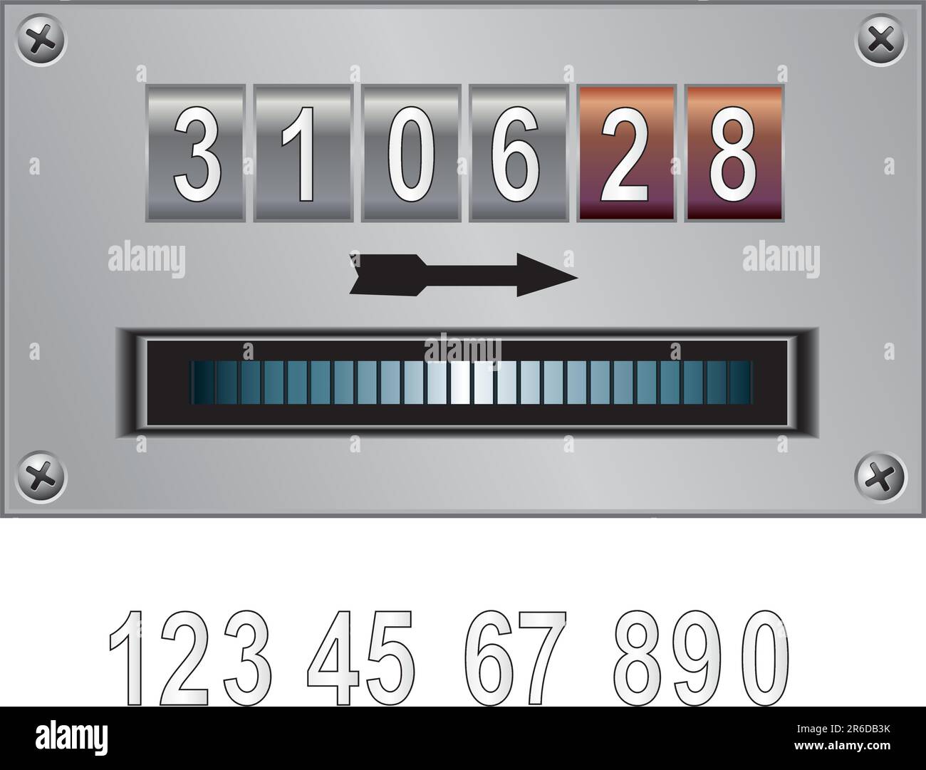 Vector illustration of counter Stock Vector Image & Art - Alamy