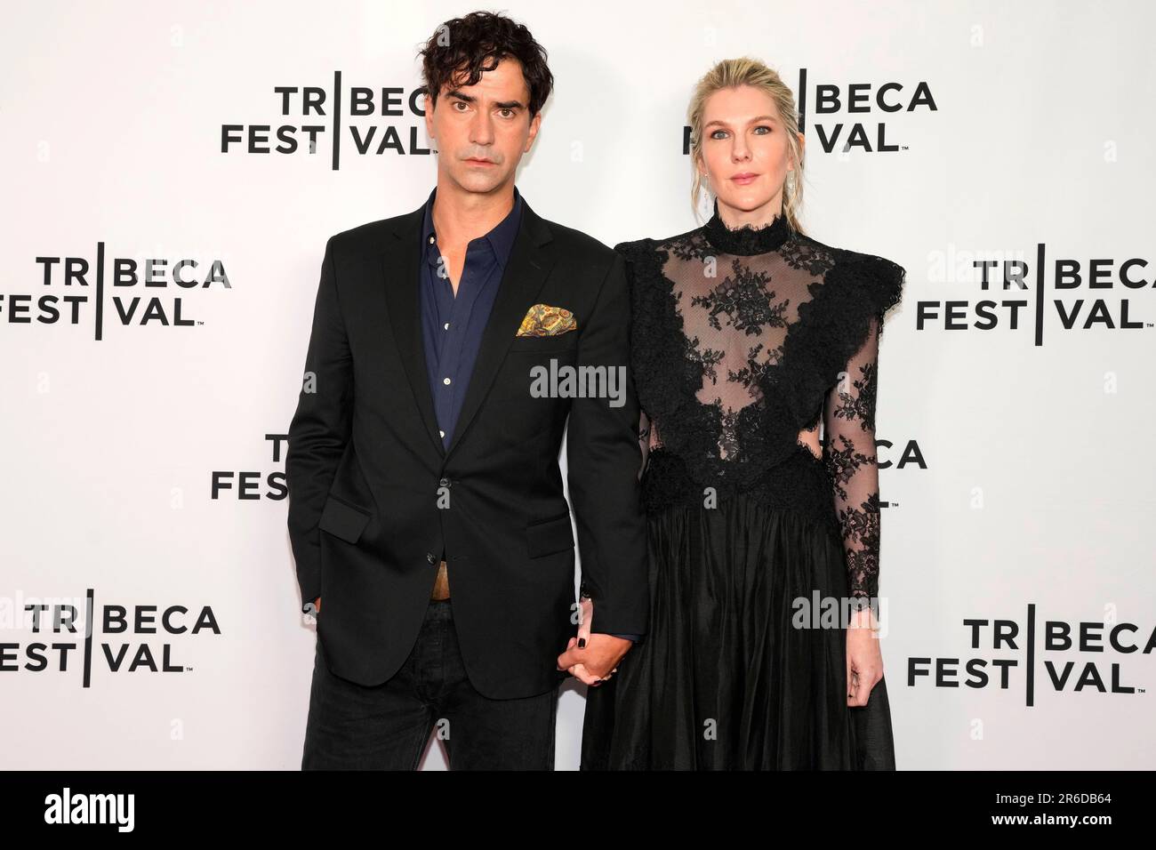 Hamish Linklater and Lily Rabe attend the premiere of "Downtown Owl" at ...