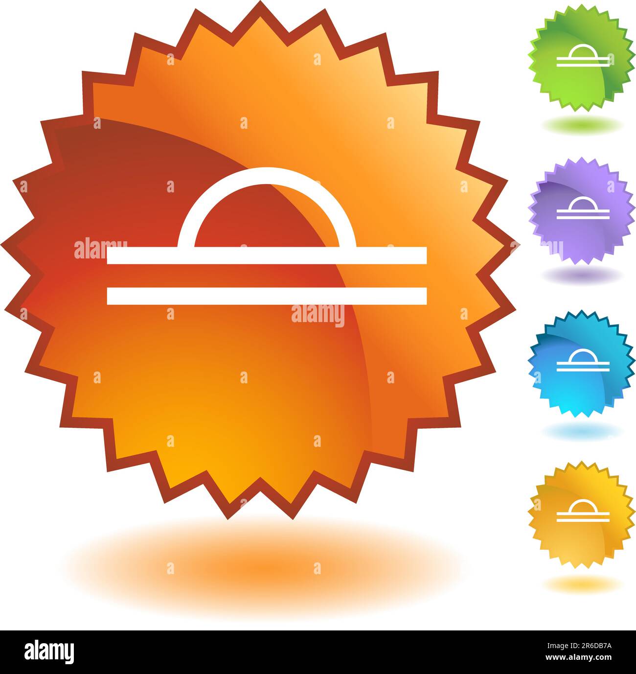 Set of 3D zodiac label icons - Libra Stock Vector Image & Art - Alamy