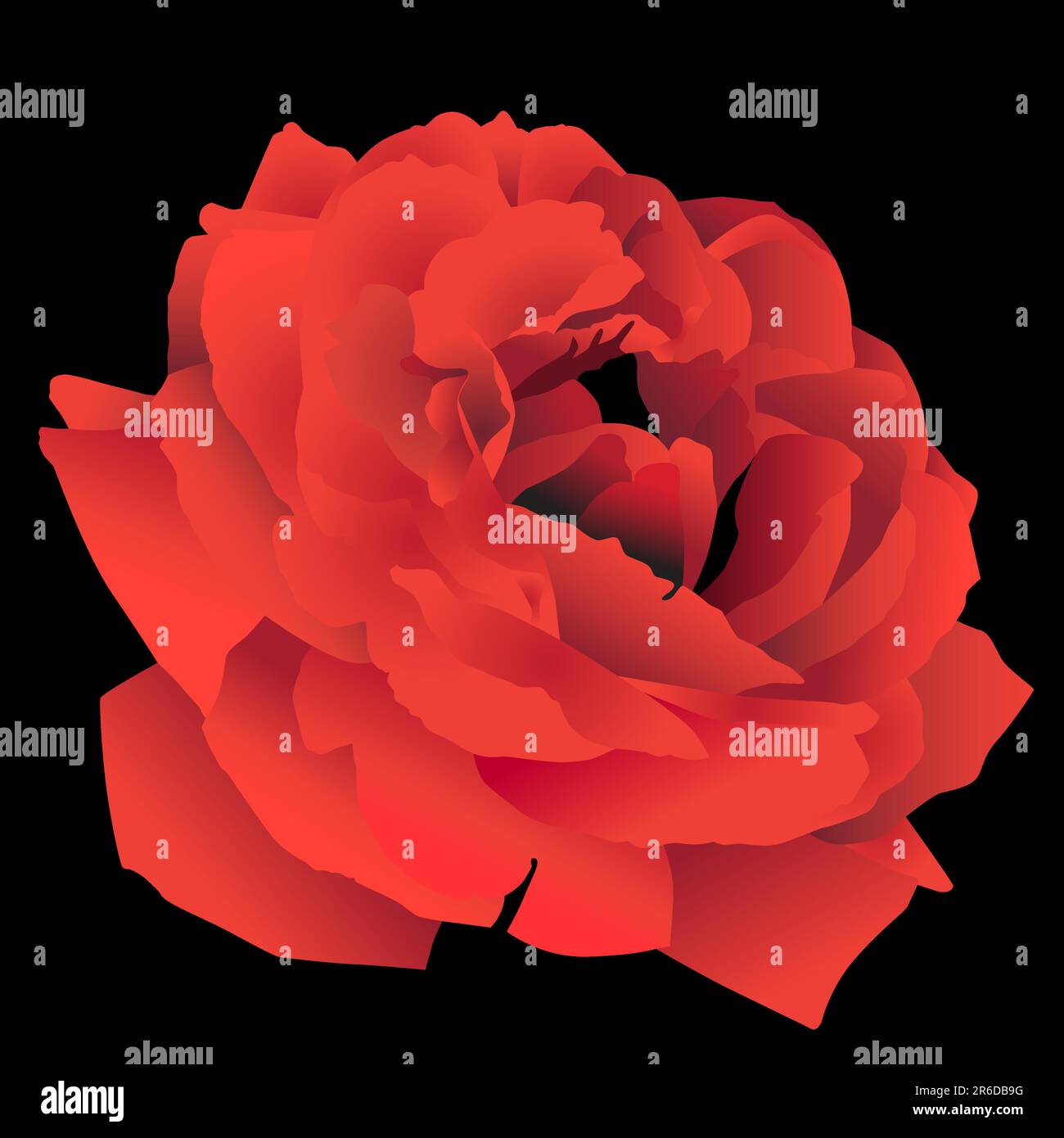 Black red 3d realistic Stock Vector Images - Alamy