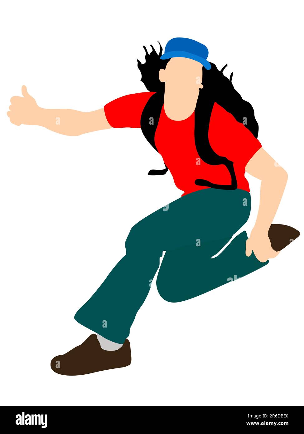 Silhouette jumping man design hi-res stock photography and images - Alamy